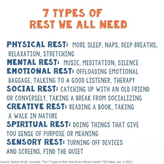 7 types of rest you need to rejuvenate yourself – Dr Saundra Dalton ...