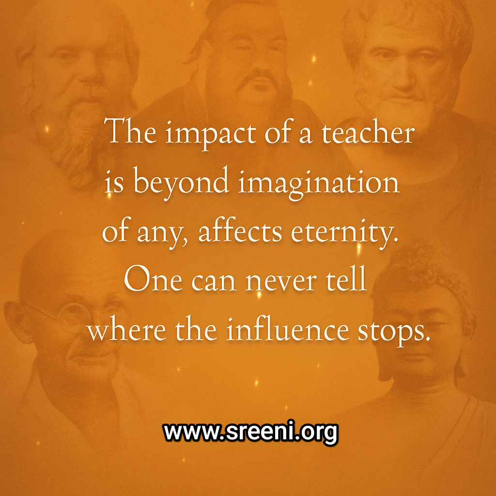 Impact of a teacher! – www.sreeni.org