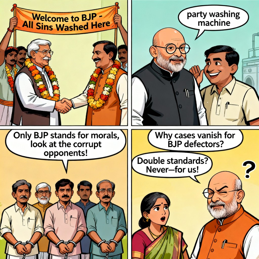 SSS: Sreeni’s Satire Strip – Only party that is clean – www.sreeni.org